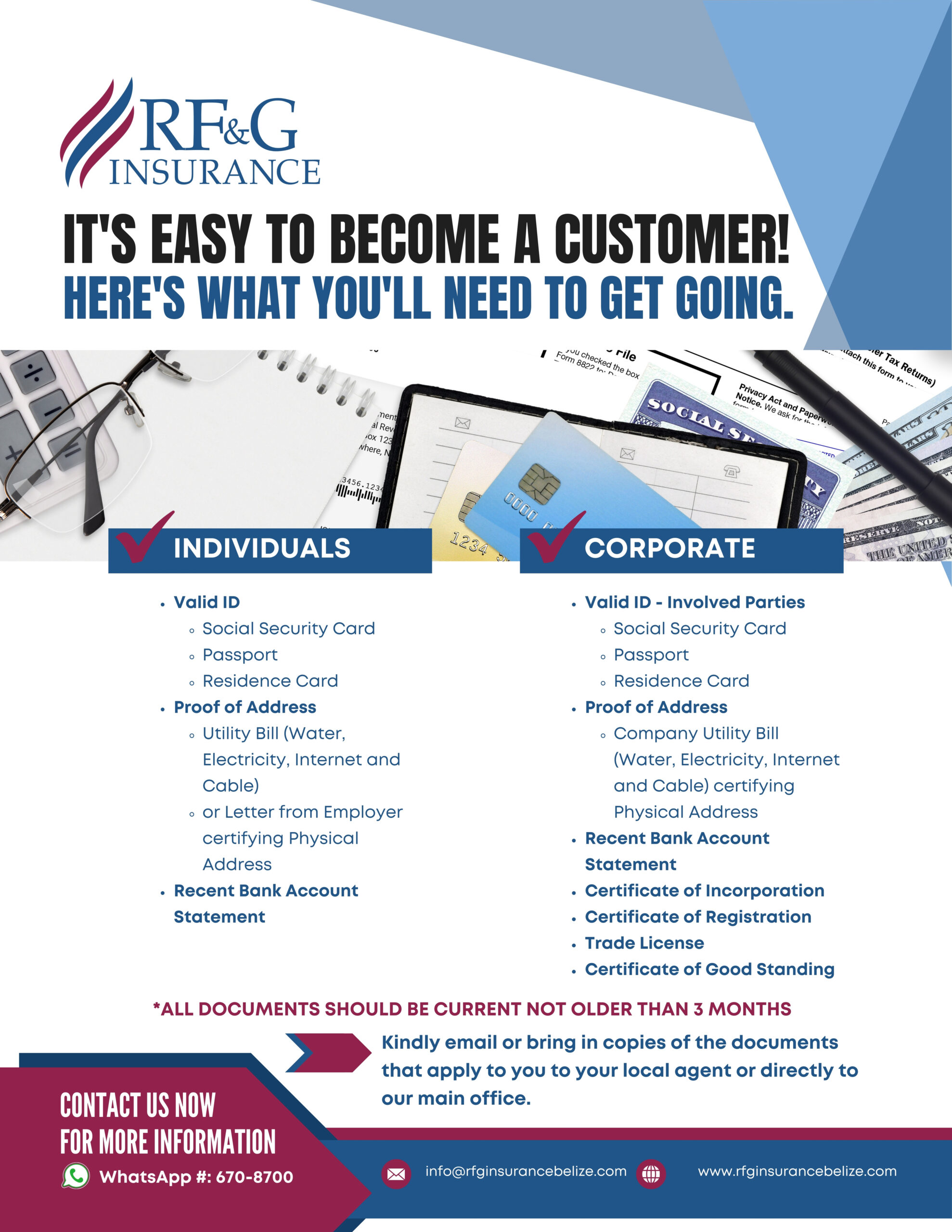 RF&G Insurance Promotions | RF&G Insurance Company, Belize